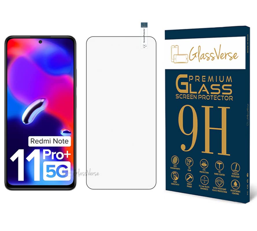 GlassVerse 9H Tempered Glass For Redmi Note 11 Pro Plus(Pack Of 1)With ...
