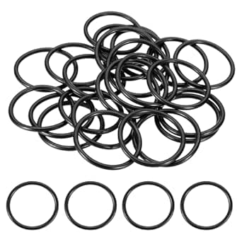 sourcing map 25Pcs AS-222 O-rings, Nitrile Rubber O-Rings 1-1/2" ID, 1 ...