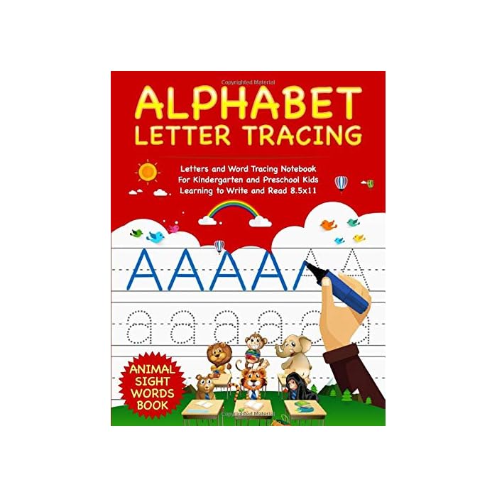 Buy Alphabet Letter Tracing: Letters and Word Tracing Notebook For ...
