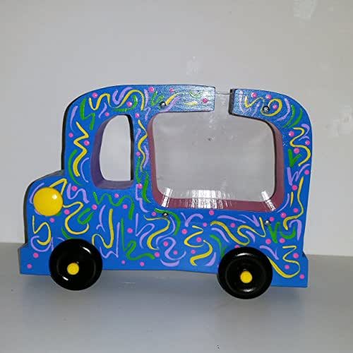 Amazon.com: Personalized Blue School Bus : Home & Kitchen