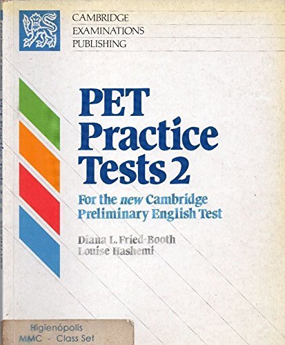 Amazon.com: PET Practice Tests 2 Student's book: 9780521356800: Fried ...