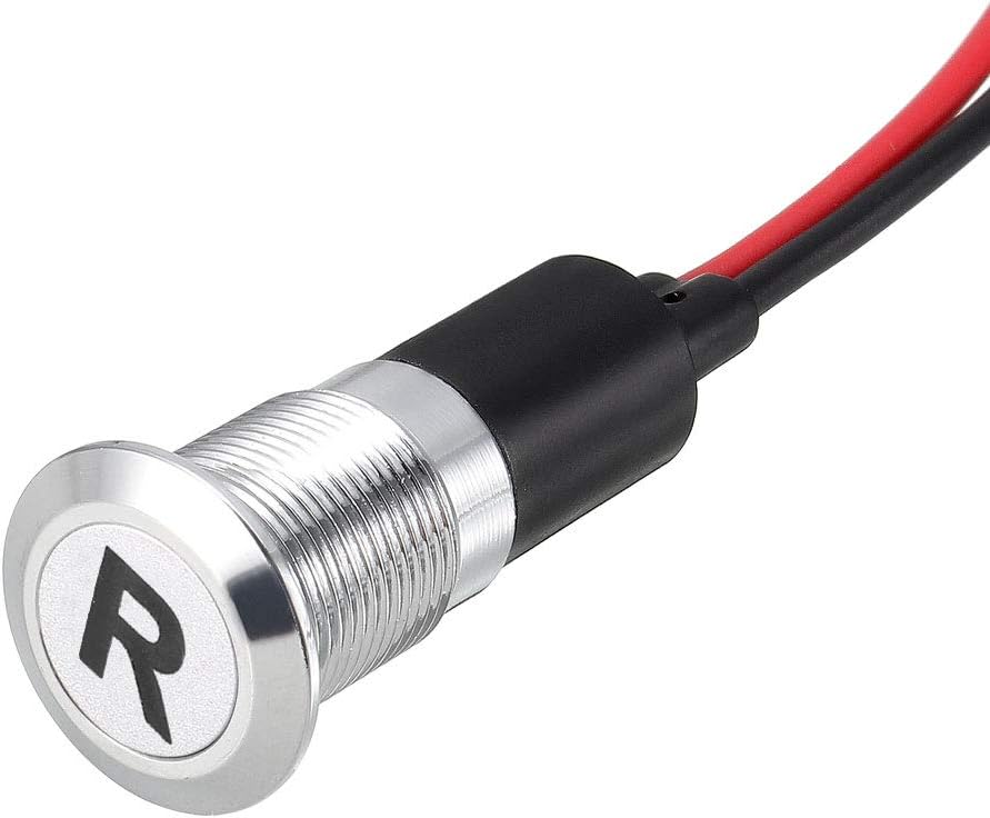 Amazon.com: uxcell Pilot Dashboard Light DC 12V 12mm Red LED Signal ...