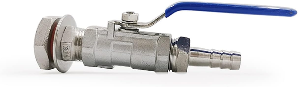 Amazon.com: MSEURO 3/8" 1/2" Stainless Steel 304 1-Piece Ball Valve ...