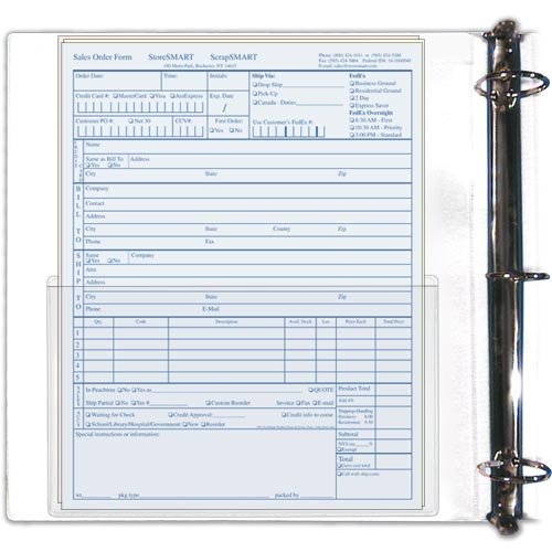 Amazon.com : StoreSMART - Peel & Stick Binder Half-Pocket - 10 Pack - 5 ...