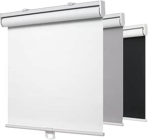 SHADEMOON Cordless Blackout Window Roller Shades, Room Darkening Spring ...