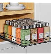 Amazon.com: RCHYFEED Spice Rack, 2 Tier Pull out Cabinet Spice ...