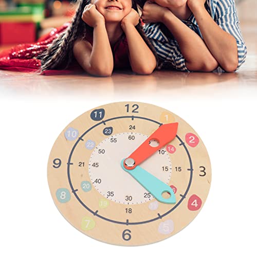 Learning Clock, Wooden Shape Color Sorting Clock, Clock for Kids ...