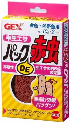 Amazon.co.jp: GEXジェックス パックDE赤虫 20g 浮遊性 半生タイプ : ペット用品