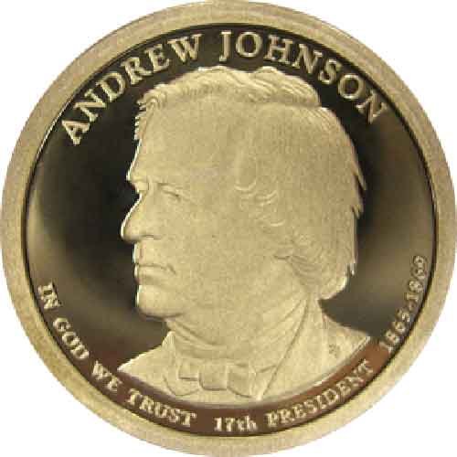 2011 Andrew Johnson S Gem Proof Presidential Dollar US Coin at Amazon's ...