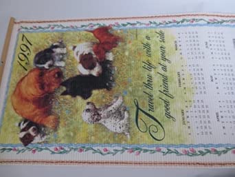 1997 1998 Hanging Wall Calendar - Anniversary or Birthday Gift: unknown ...