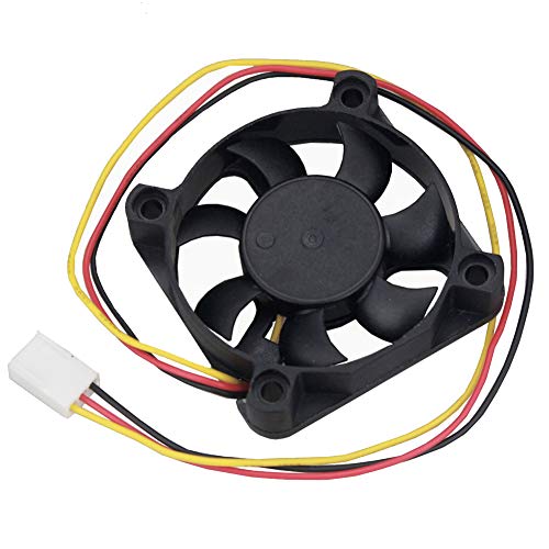 Snapklik.com : 12V 3PIN 50mm Fan, 50mm X 50mm X 10mm 2inch DC Brushless ...