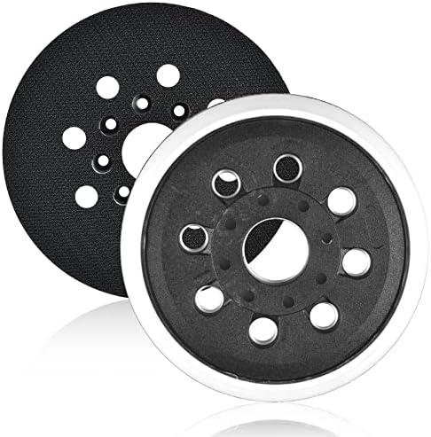 2 Pieces Round Hook and Loop Backing Pad, 125mm 8 Hole Replacement ...