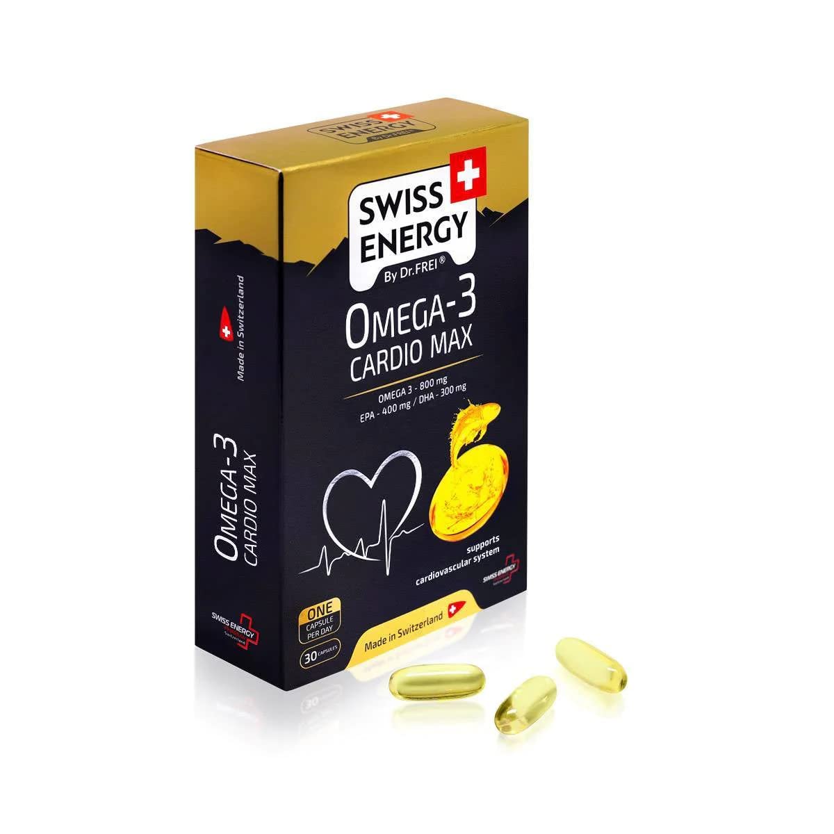 Amazon.com: Swiss Energy, Omega-3 Cardio MAX, Cardiovascular Support ...