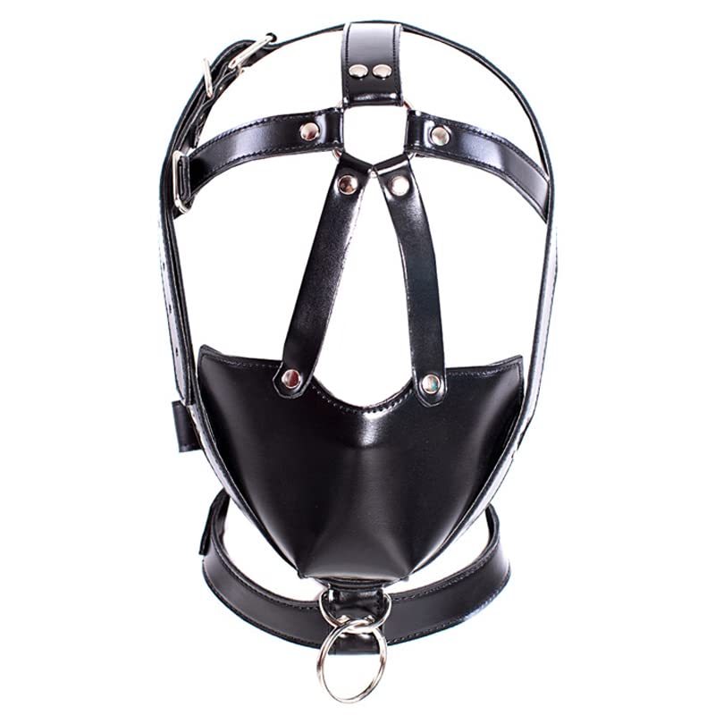 Amazon.com: DECOTE Lacing Masks Leather Head Hood Masquerade Horse ...