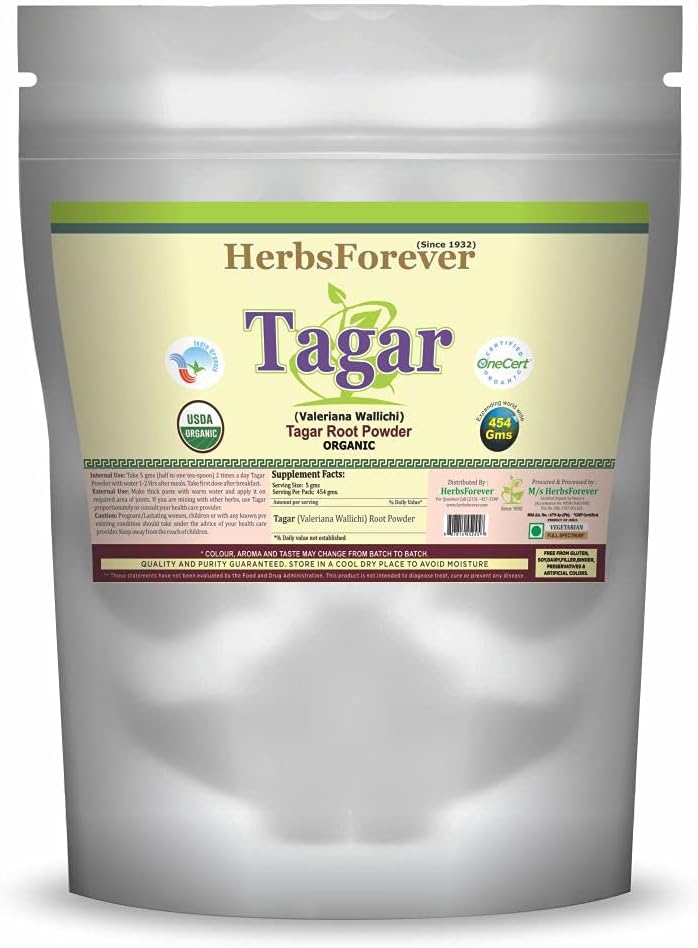 Amazon.com: Herbsforever Tagar Powder (Root) (Valeriana Wallichii ...