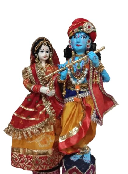 Buy Lord Krishna with Radha in Cotten Soft Toy Online at Low Prices in ...