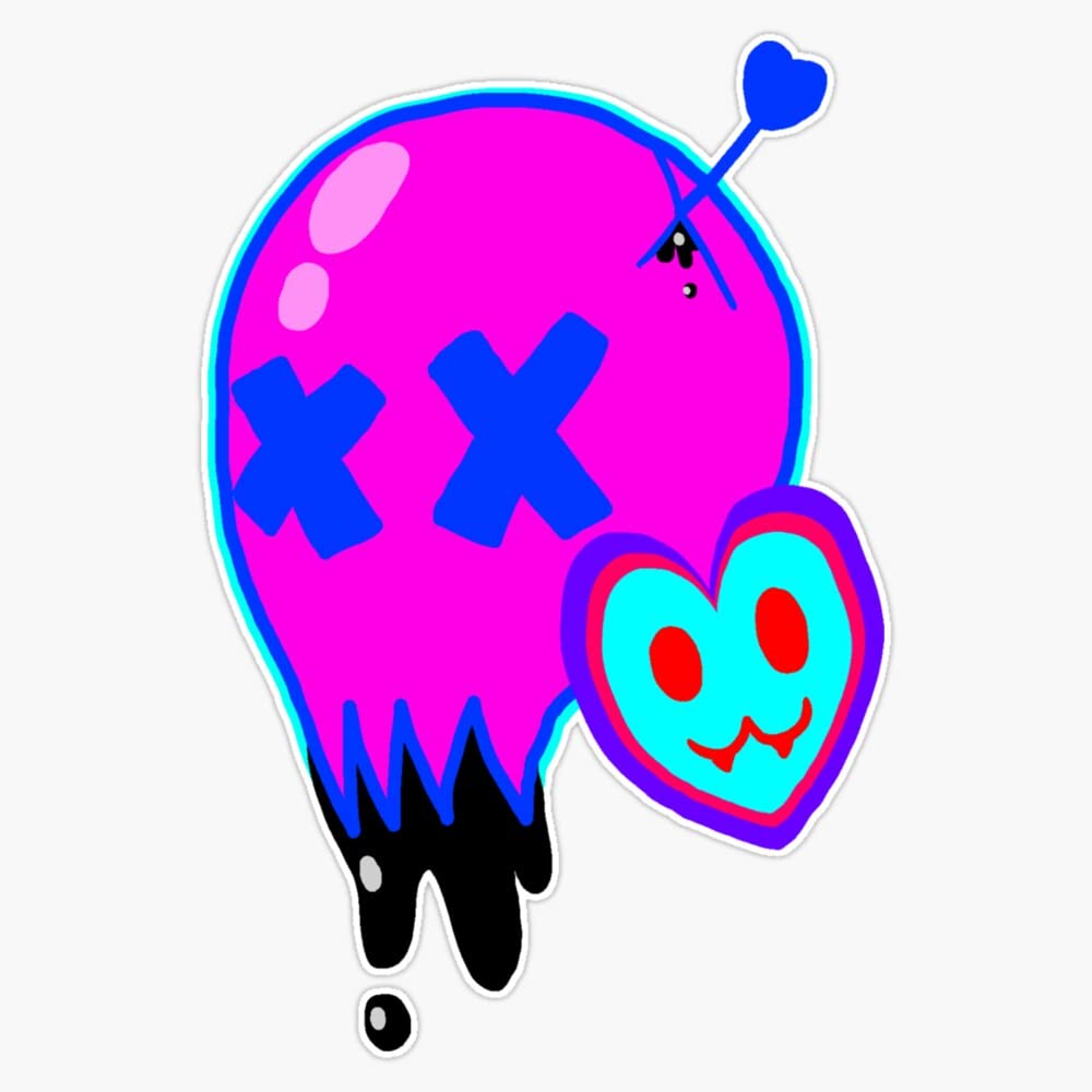 Amazon.com - Scenecore Skull Sticker Bumper Sticker Vinyl Decal 5"