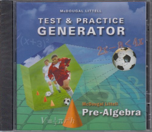 McDougal Littell Middle School Math: Test and Practice Generator CD-ROM ...