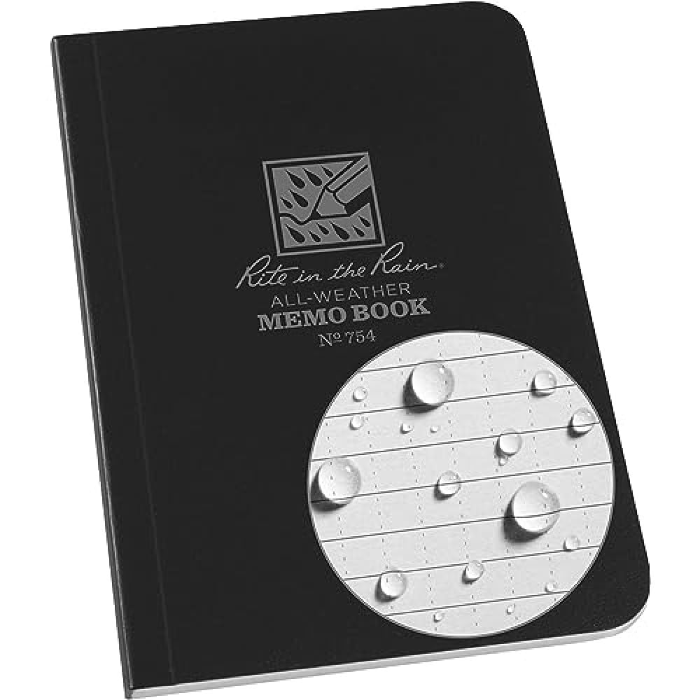 Buy Rite In The Rain Waterproof Field Flex Memo Notepad Black Perfect ...