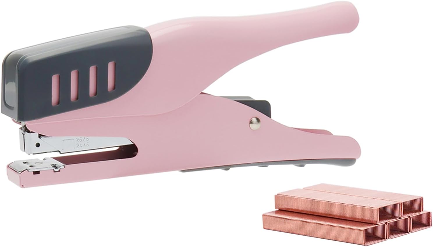 Amazon.com : NatSumeBasics Plier Effortless Stapler & 1000 Rose Gold ...