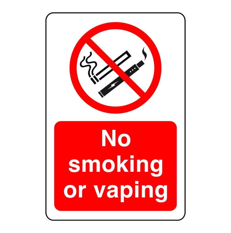 No smoking or vaping sign - PVC, Sticker or Diabond | eBay