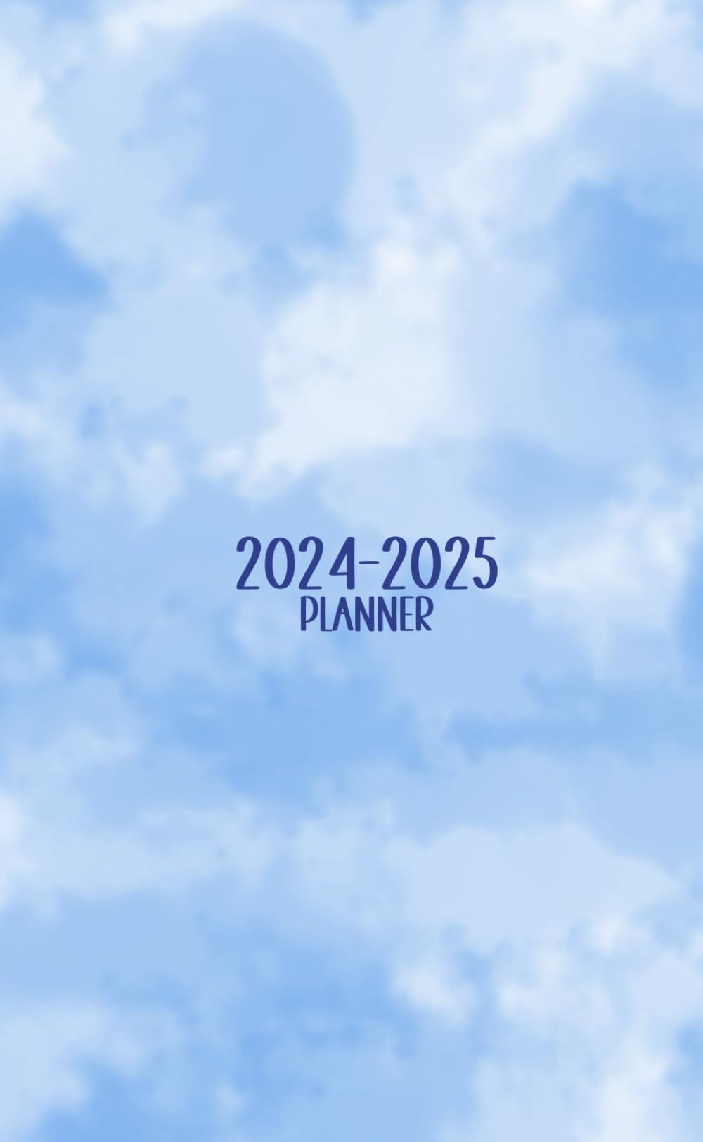 Blue sky clouds, 2 Year Pocket Planner 2024-2025, Sunday start planner ...