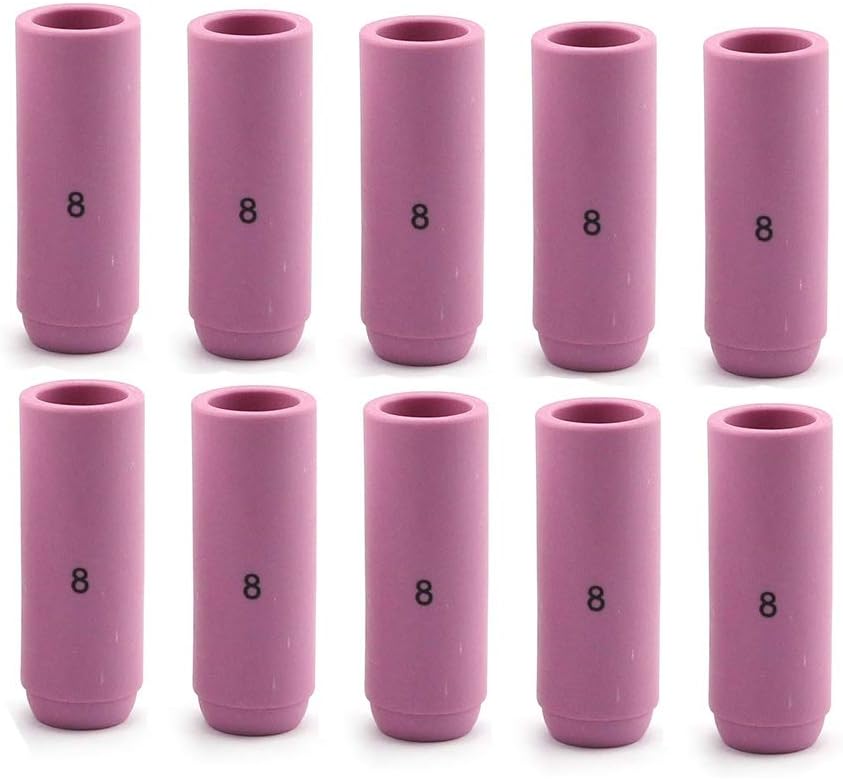 WeldingCity 10-pk Ceramic Cup 10N46 (#8, 1/2") for TIG Welding Torch 17 ...