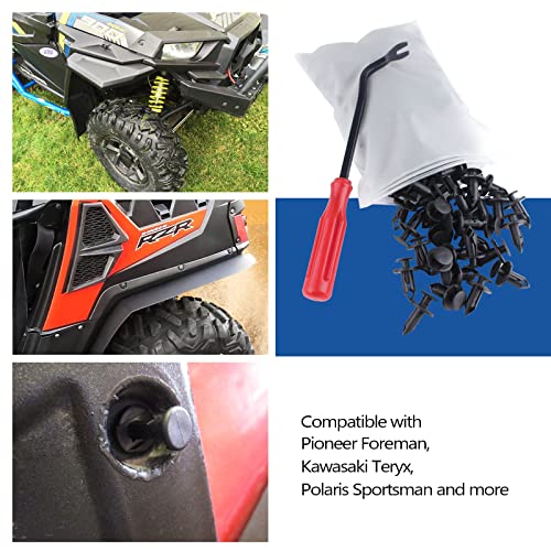 Snapklik.com : UNIGT 150pcs ATV UTV Body Fastener Rivets Push Pin ...