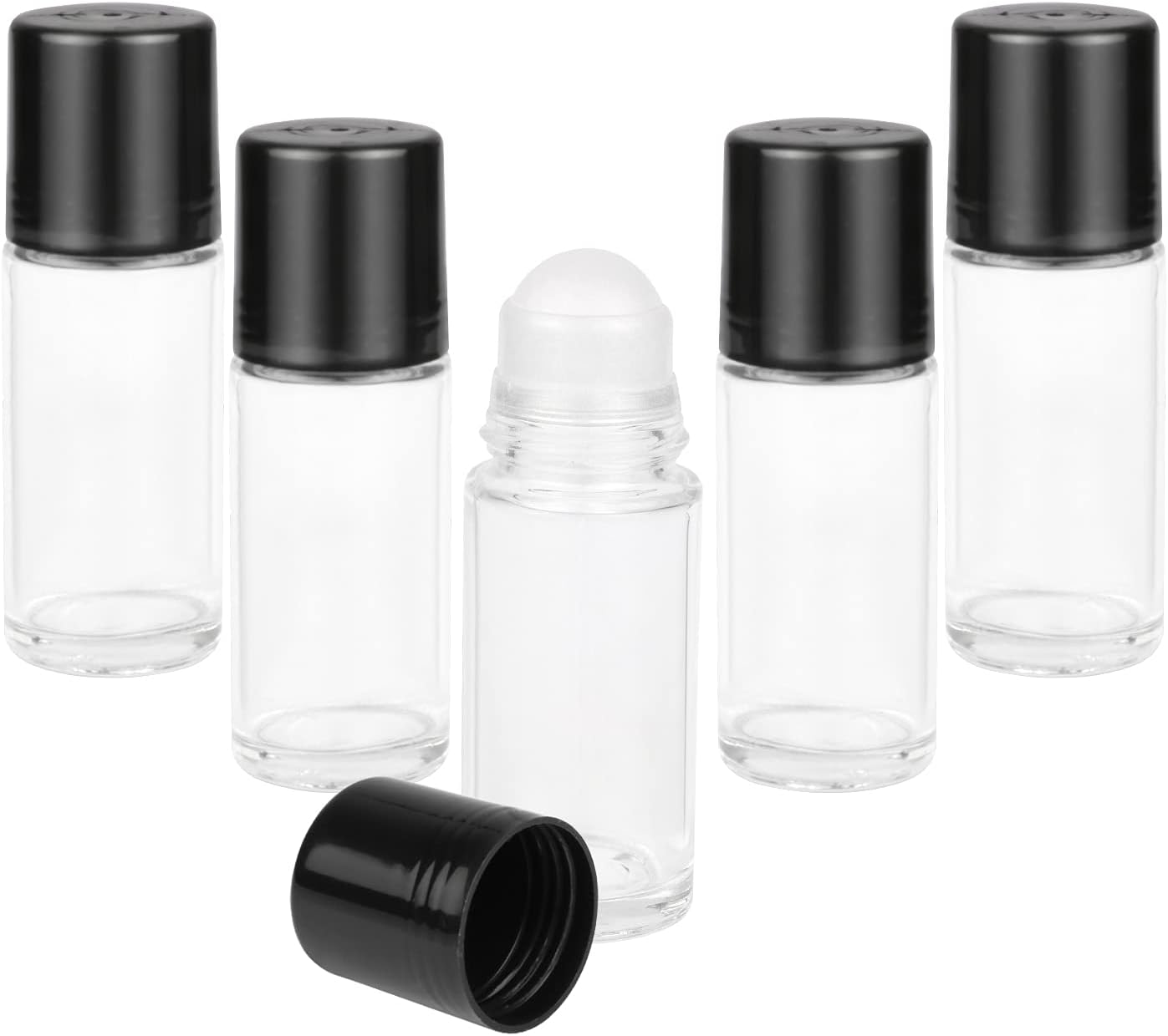 Amazon.com: Kare & Kind Refillable Glass Roll-On Deodorant Bottles (4 ...