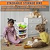 Amazon.com - Home-X Stackable Storage Bins with Secured Hold - 3 Pcs ...