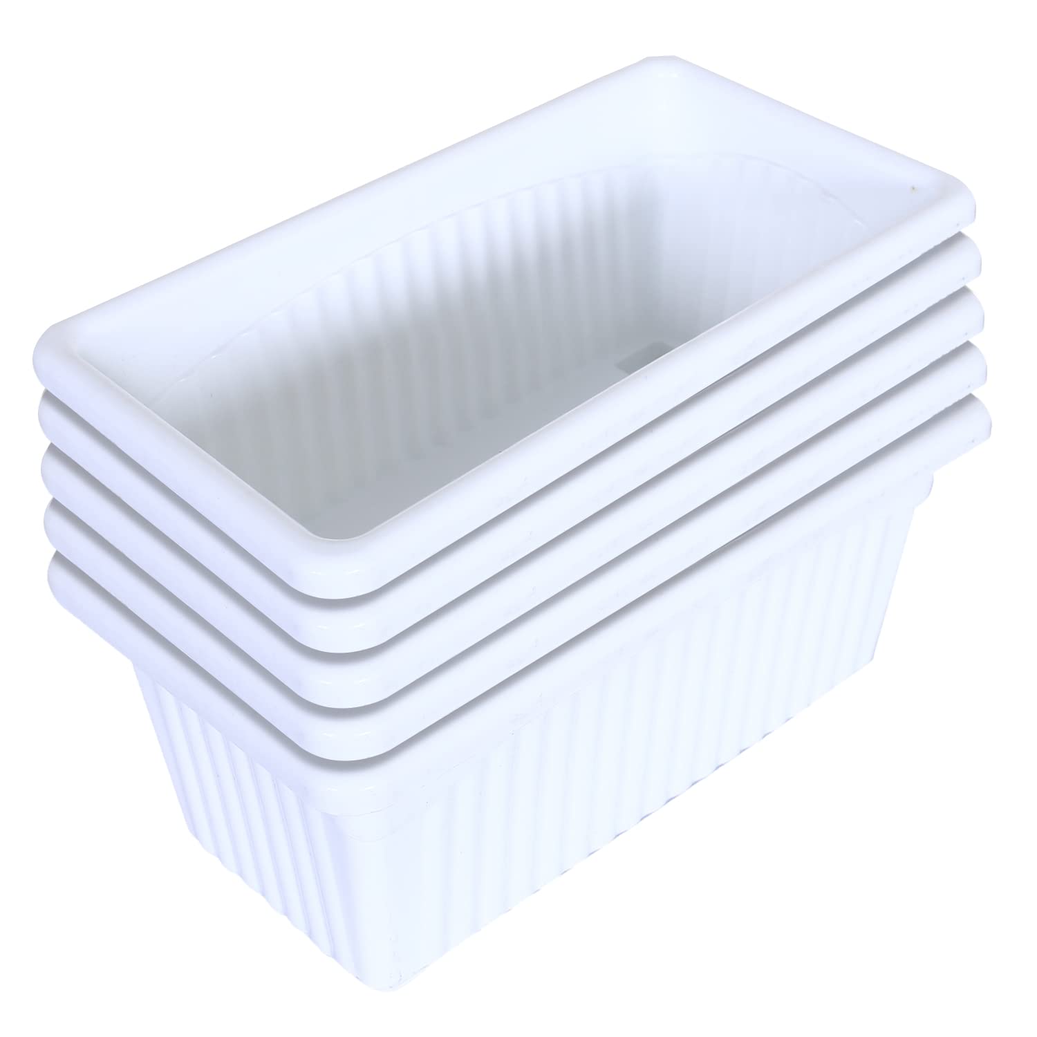 Kuber Industries Rectangular Jupiter Plastic Window Pot|Flower Planter ...