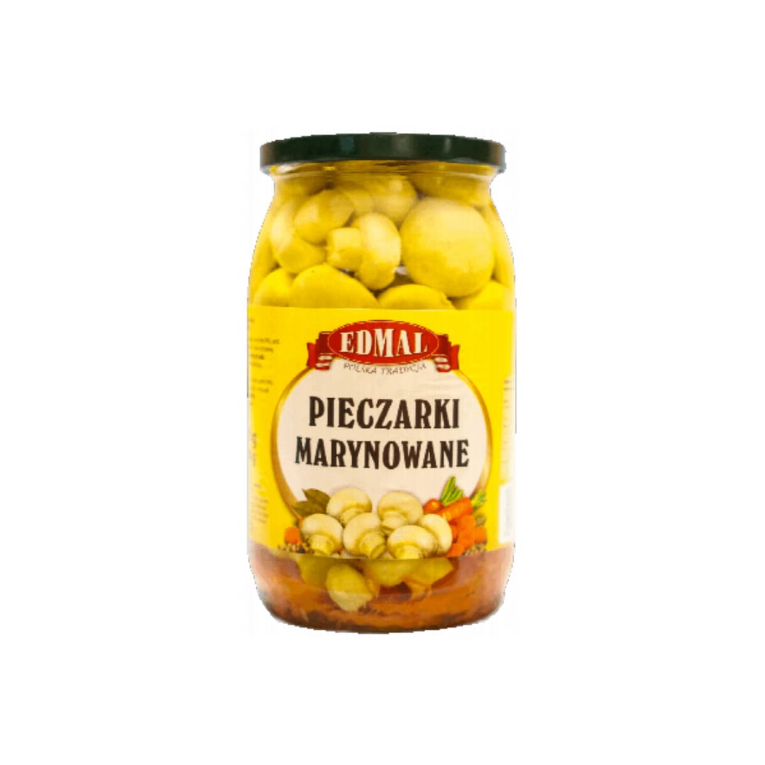 Edmal Pickled Mushrooms 900ml x 5 pack : Amazon.co.uk: Grocery