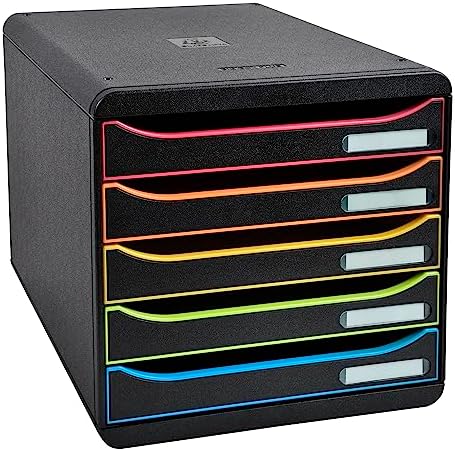 Exacompta - Ref 309914D - BIG-BOX PLUS Desktop Drawer Set - 5 x 43mm ...