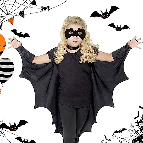 Funmo Bat Cape, Bat Costume Children, Halloween Bat Costume, Includes ...