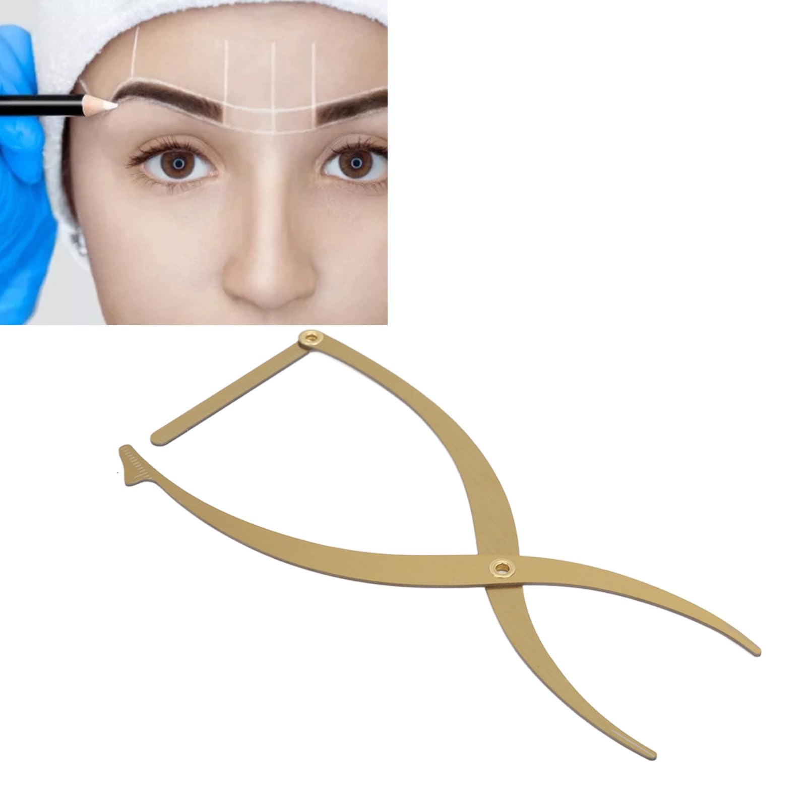 Snapklik.com : Eyebrow Ruler, 3 Point Positioning Eyebrow Golden Ratio ...