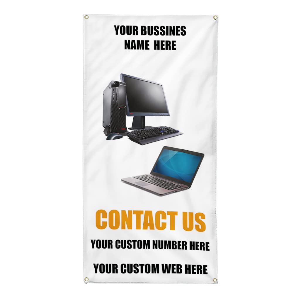 Computer Repair Banner Vertical