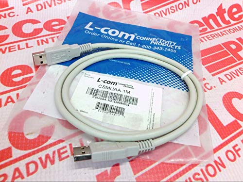 L-Com Premium USB Cable - 1 Meter (Type-A to Type-A Male connectors ...