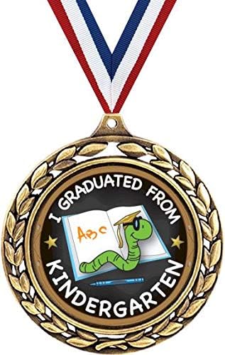 Amazon.com : Kindergarten Graduation Medals - 2 1/2" Laurel Wreath Kids ...