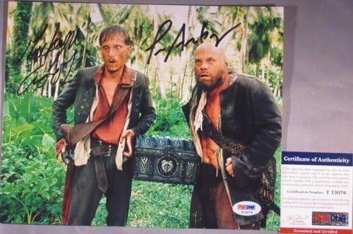 RARE Mackenzie Crook Lee Arenberg Signed PIRATES OF THE CARIBBEAN 8x10 ...