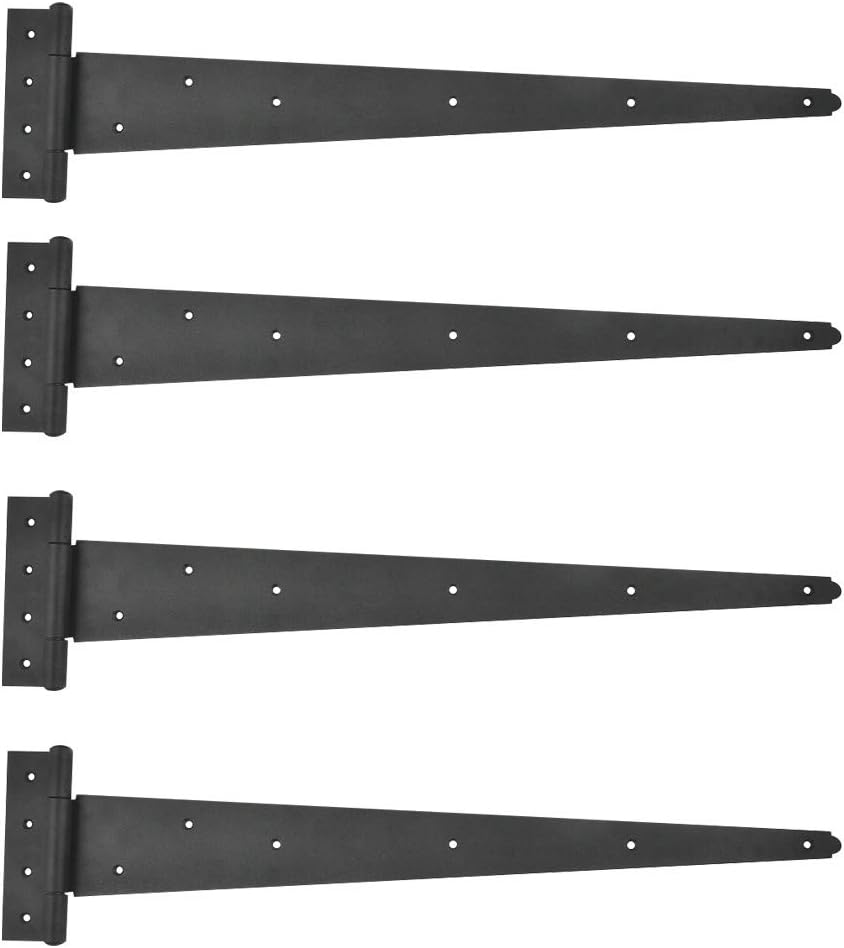 Amazon.com: Renovators Supply Manufacturing Black T Strap Hinge 5 Inch ...