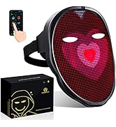 MEGOO Led Mask with Bluetooth Programmable App,Shining Led Light Up ...