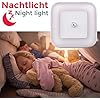 B.K.Licht - 2er Set Nachtlicht Steckdose mit Bewegungsmelder, warmweiße Lichtfarbe, Dauerlicht ...