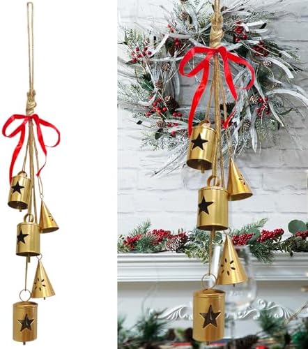 Amazon.com: Christmas Bells, Large Galvanized Bells, Christmas ...