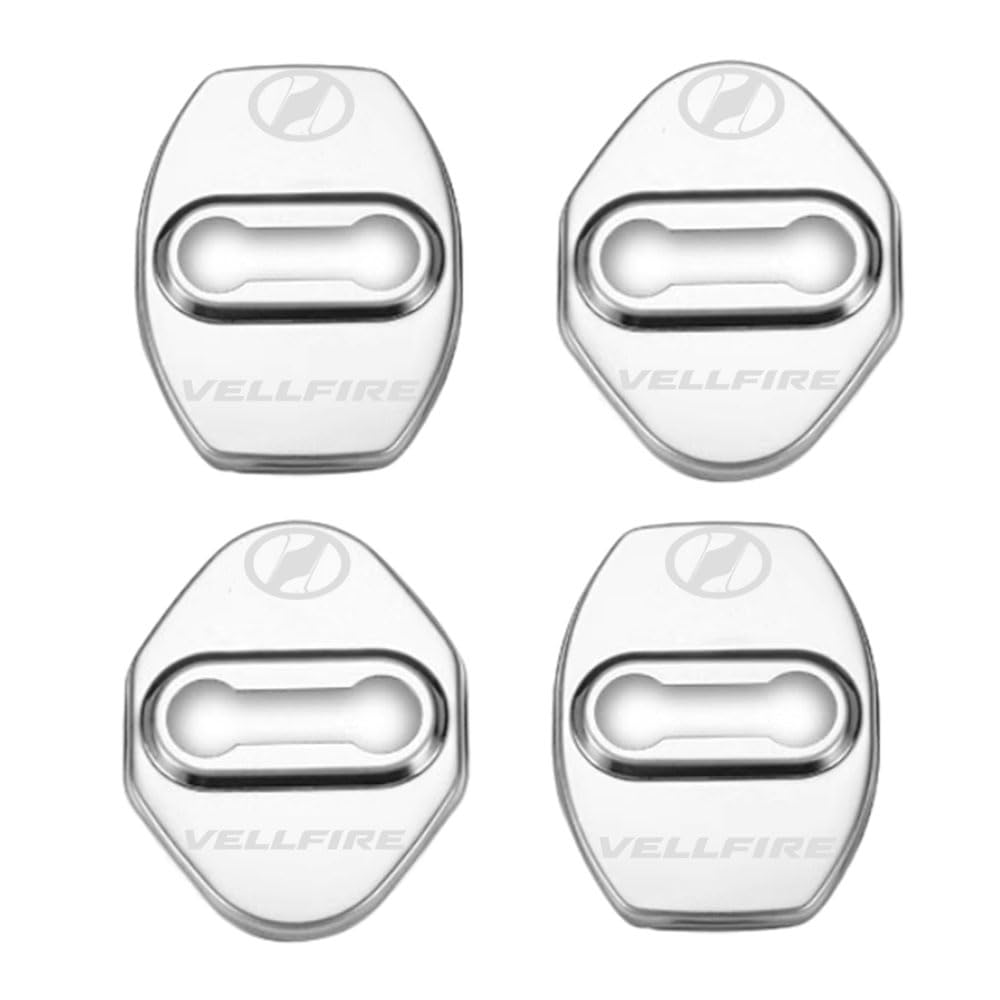 Amazon | LEXLEYS ヴェルファイア 20系 車種専用設計 ドアロックストライカーカバー ドアロックカバー ステンレスカバー 錆防止金属 装着簡単 専属ロゴ アクセサリー カスタム ...