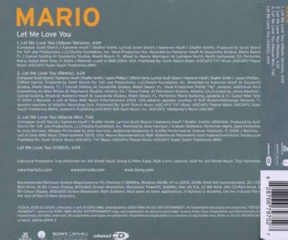 Let Me Love You Mario Album Cover