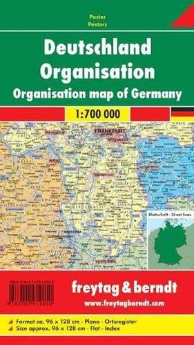 Buy Wall map marker board: Germany Organization 1:700,000 Book Online ...