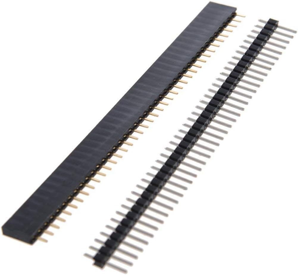 Amazon.com: YXQ 24Pcs 40 Pin 2.54mm Male and Female Pin Headers for ...