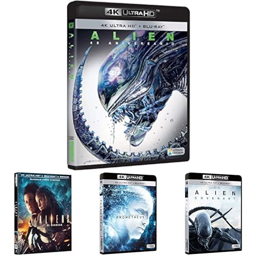 Alien + Aliens + Prometheus + Covenant (4K UHD + Blu-ray): Amazon.es ...