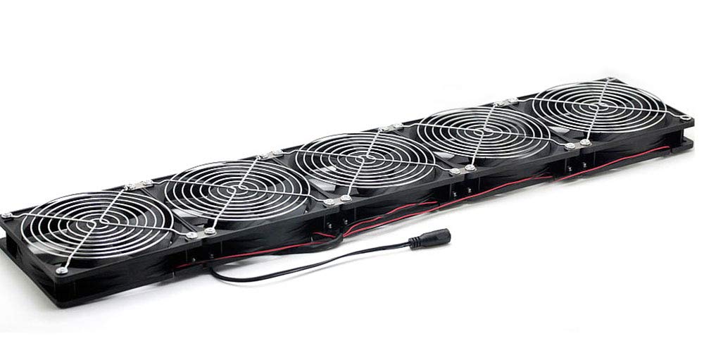 Buy Mining Rig Cooling Fan 12cm Heat Radiator 3200 r/min Ultra Silent ...