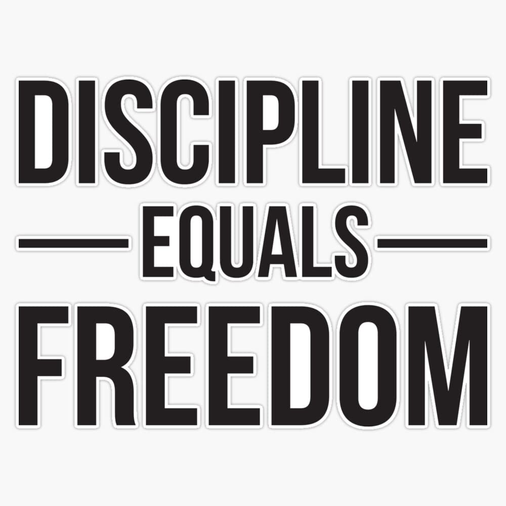 Amazon.com - Discipline Equals Freedom Sticker Bumper Sticker Vinyl ...